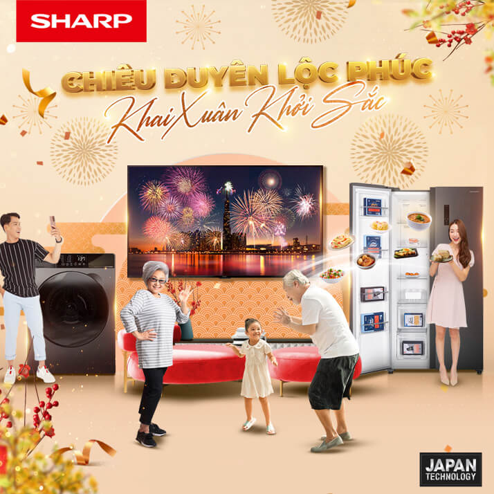 CHIÊU DUYÊN LỘC PHÚC ĐỂ KHAI XUÂN KHỞI SẮC CÙNG SHARP | SHARP Vietnam